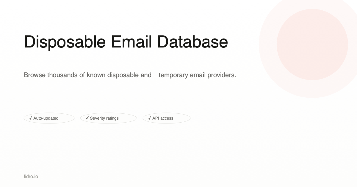 Detect & Block priyomail.us Emails | Disposable Email API & Risk Score ...